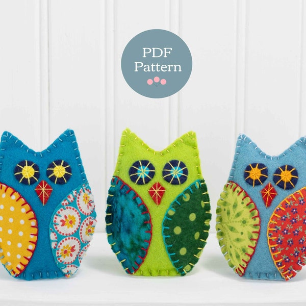 Felt Owl Pattern - Etsy