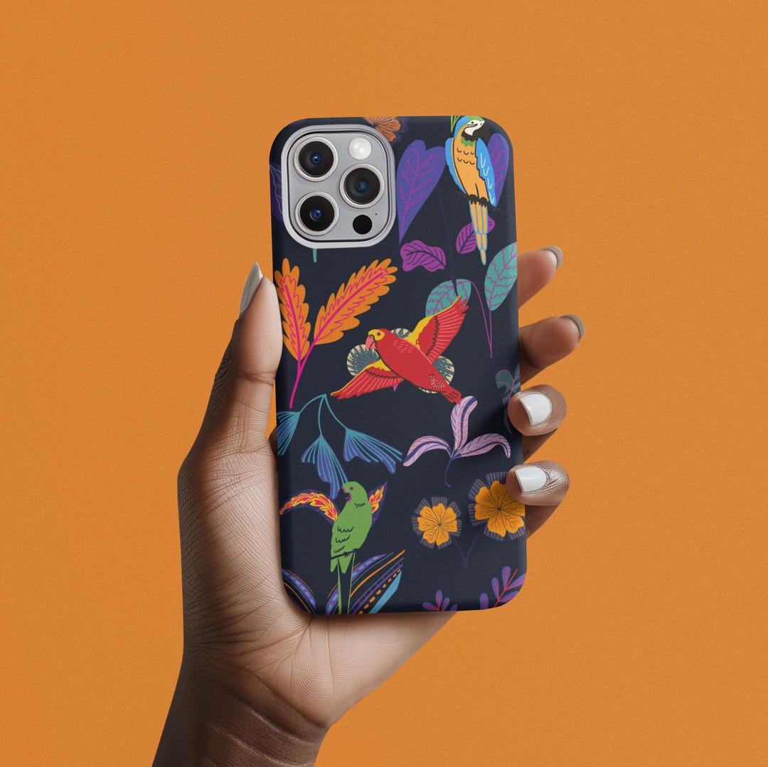 Tough Case, Tropical Birds and Plants, Parrots, Tough Case for Iphone ...