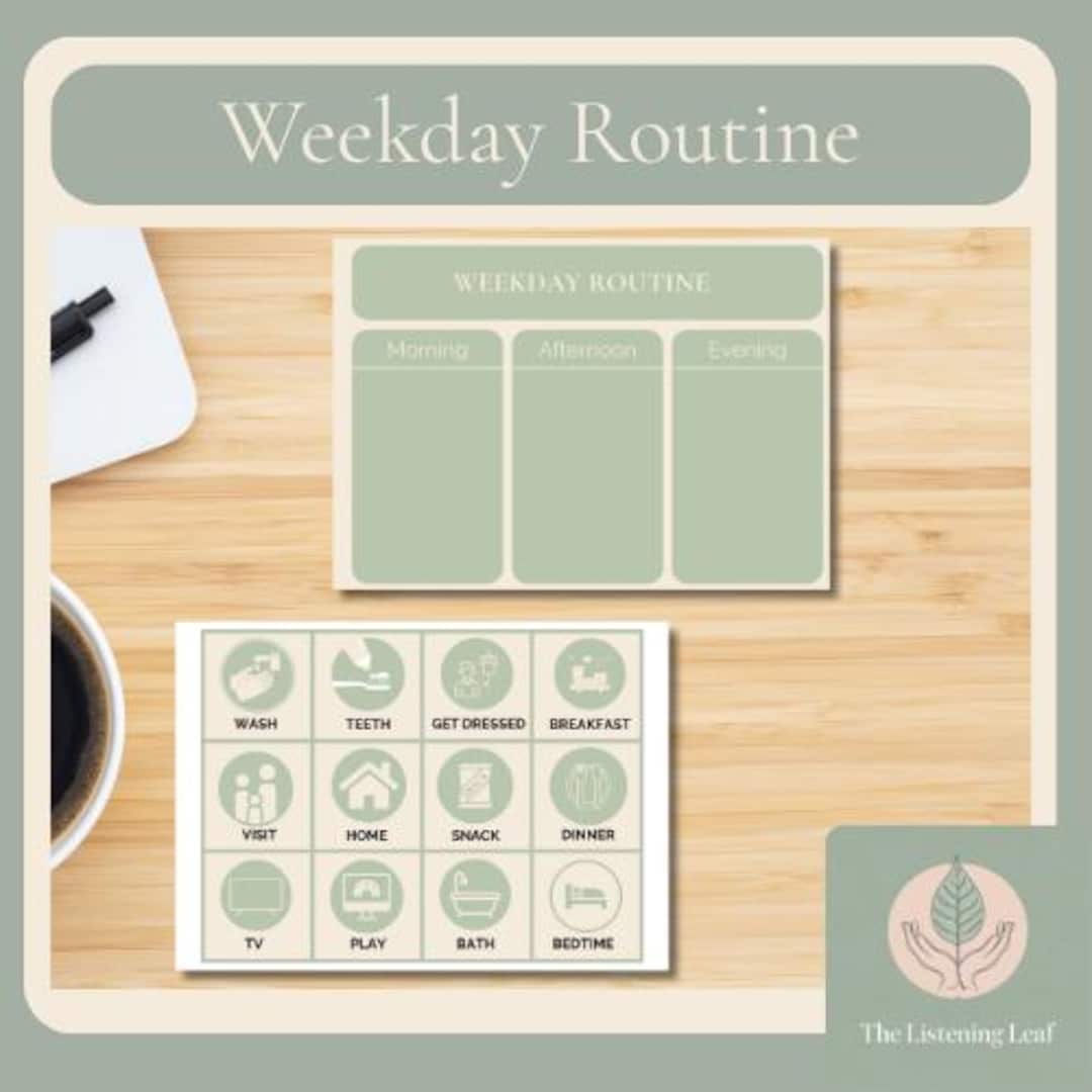 Weekday Visual Routine – Printable Autism & SEN Schedule - Etsy UK