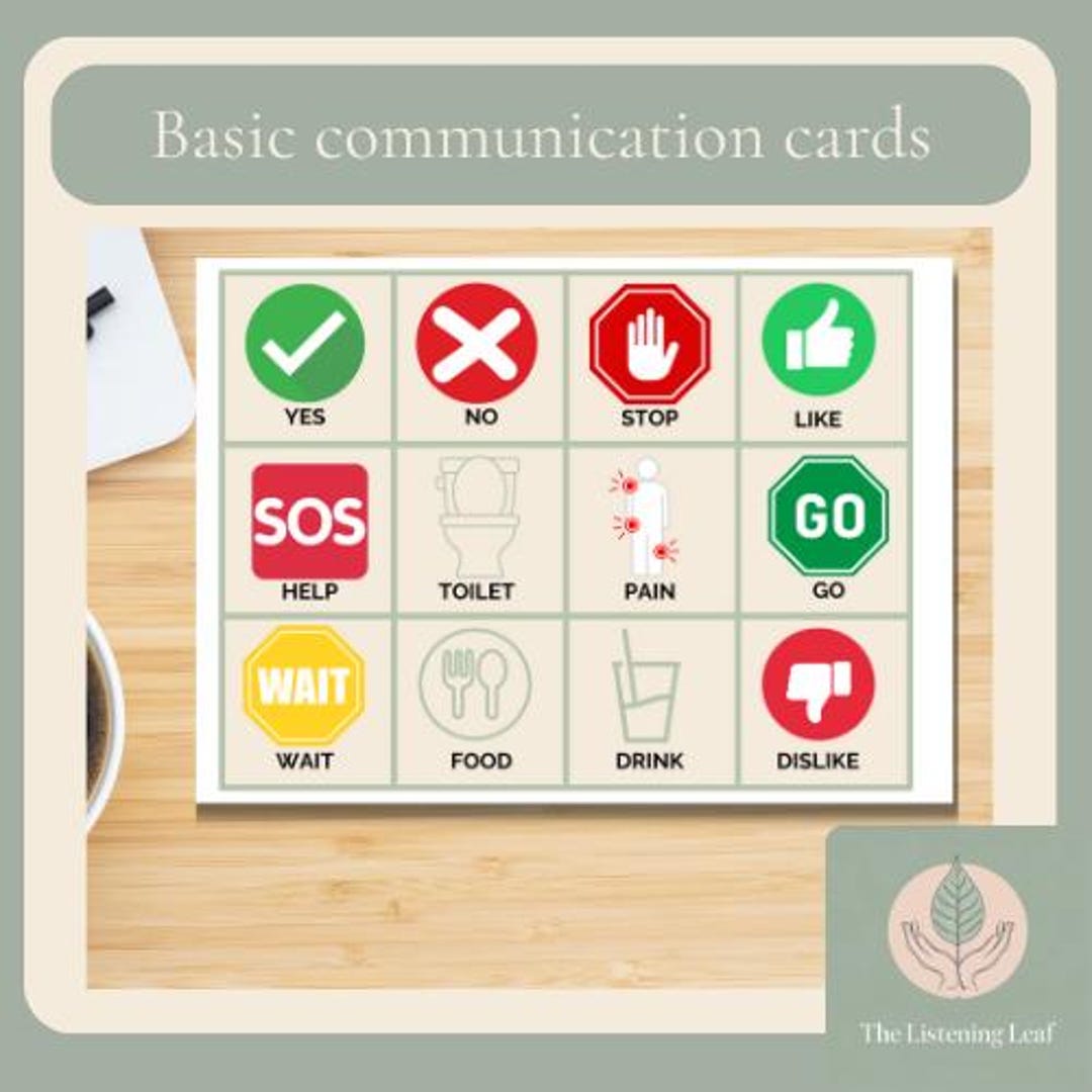 Visual Communication Cards – Printable Autism Support Tool - Etsy