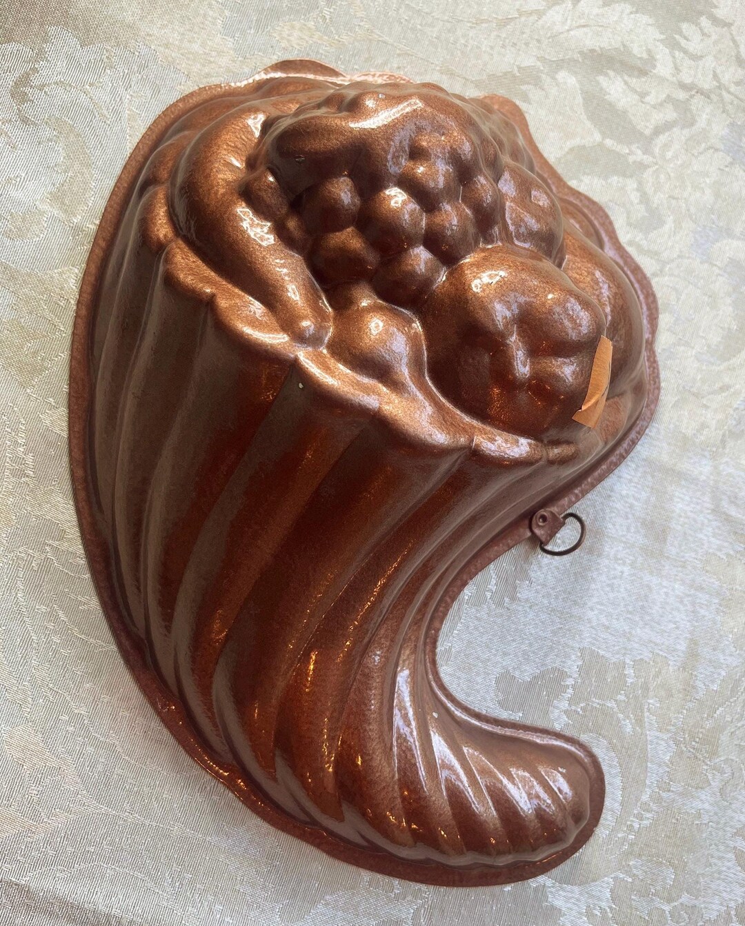 Vintage Cornucopia Copper-painted Mold - Etsy
