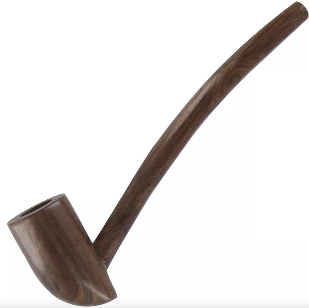 Churchwarden Wooden Smoking Pipe, Handmade, Elegant and Functional Pipe ...