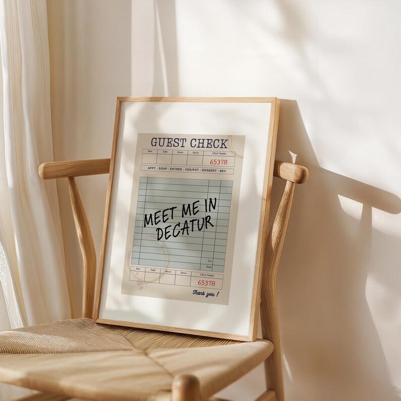 Meet Me in Decatur Wall Art Decatur Illinois Travel Poster Artwork ...