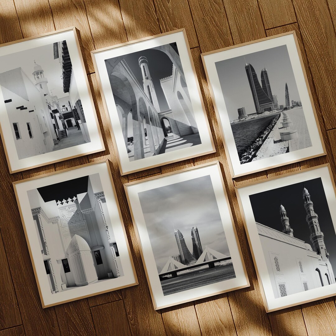 Bahrain Black and White Photos Set of 6, 2, 3, 4, 5 Manama Photos ...