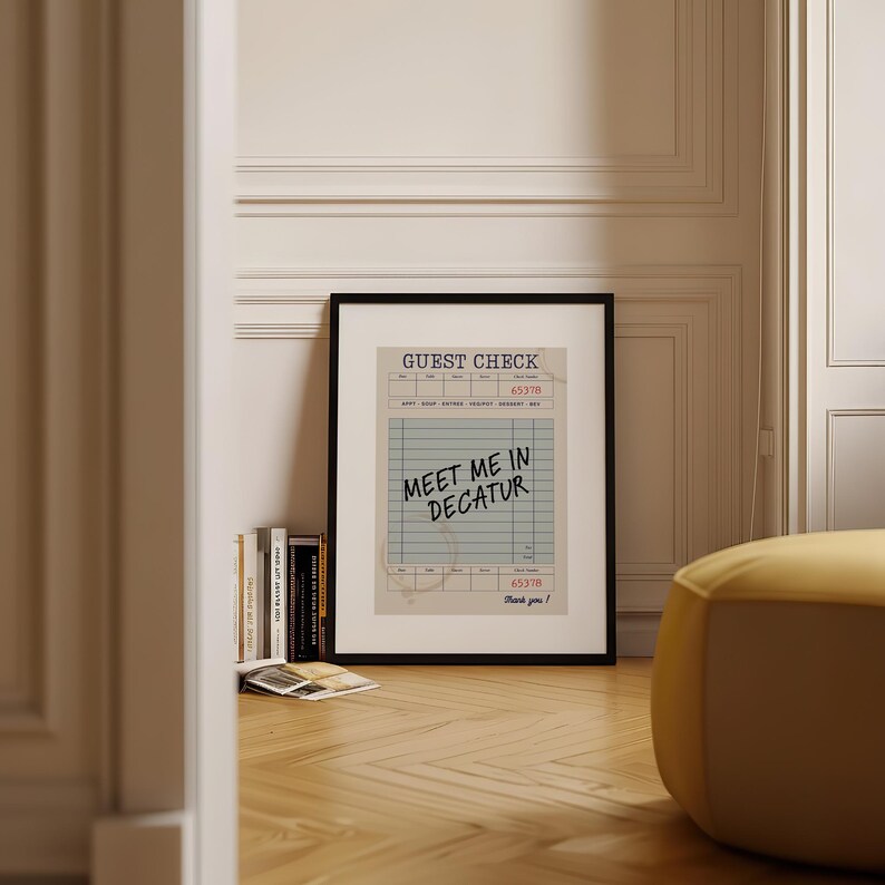 Meet Me in Decatur Wall Art Decatur Illinois Travel Poster Artwork ...