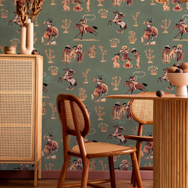 Southwestern Wallpaper - Etsy