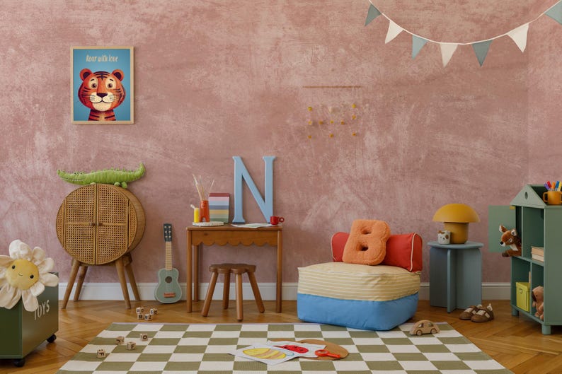 Pink Textured Concrete Wallpaper: Removable Peel and Stick Wall Mural ...