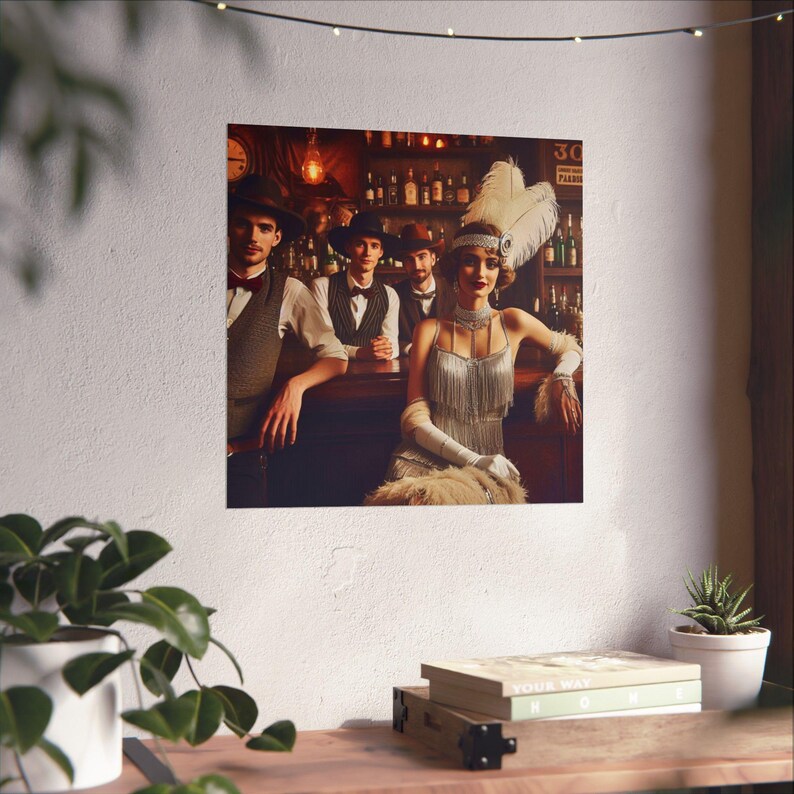 1940s Bar Decor Poster: Retro Gatsby Art Deco Print - Etsy