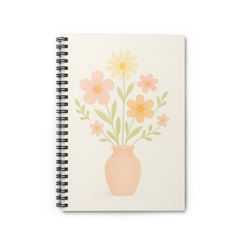 Whimsical Floral Spiral Notebook, Cute Journal for Home, School ...