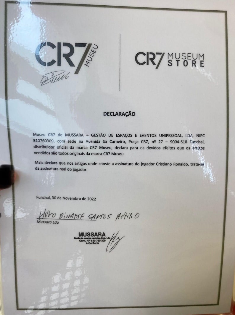 Bola De Museu CR7 Assinada à Mão + COA + Foto - Etsy