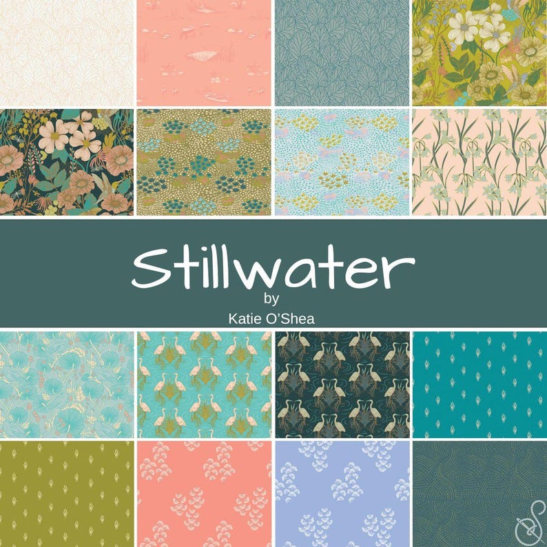 Stillwater- 10" Fabric Squares by Katie O'shea for Art Gallery Fabrics ...