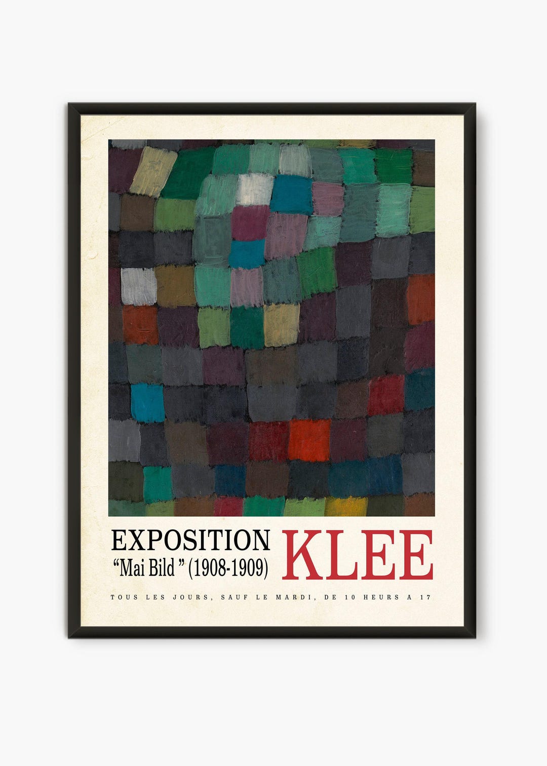 Klee Poster 1908, Museum Poster, Klee Art, Klee Wall Art Print - Etsy