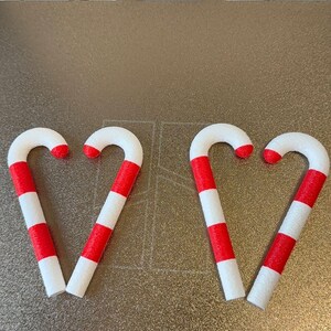 3D Printed Candy Canes – Christmas Ornaments – Set of 4/6/10 – Handmade ...