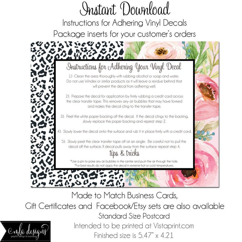 Vinyl Decal Packaging - Etsy