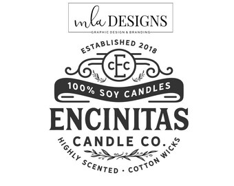 Typography Candle - Etsy