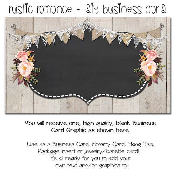 Rustic Business Card - Etsy