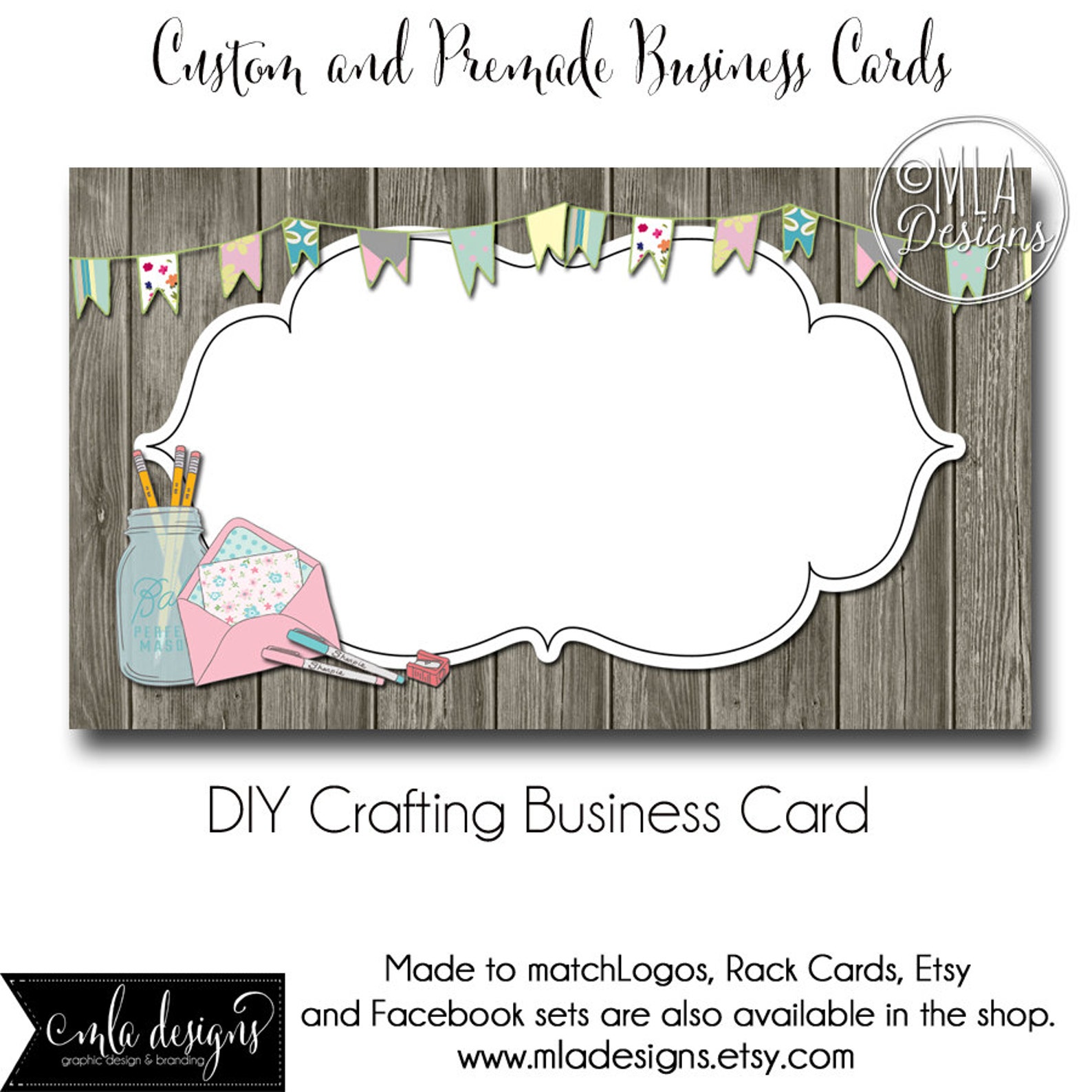 Craft Business Card Template Crafting Business Card Made - Etsy