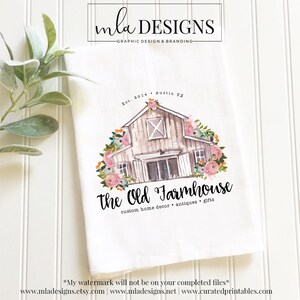 DIY Farmhouse Logo - Editable Barn Logo, Boutique Logo, Farmhouse Logo ...