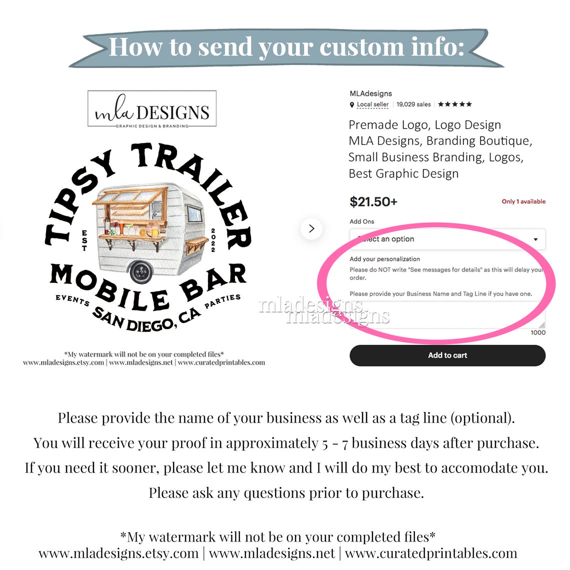 Bar Trailer Logo Mobile Bar Logo Trailer Bar Logo Catering - Etsy