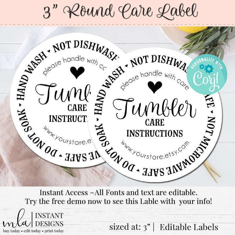Editable Round Label DIY Round Label Round Label Template | Etsy