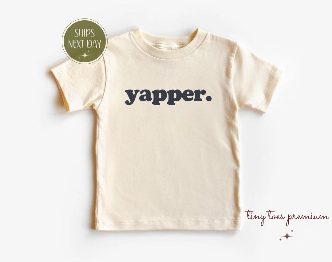 Yapper Baby Shirt, Loud Toddler Tee, Funny One-word Baby Onesie ...