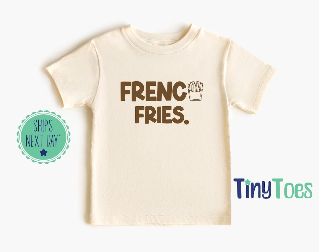French Fries Baby Shirt, Funny Food Toddler Tee - Etsy