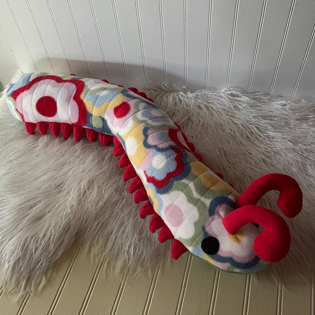 Summer Blossoms Millipede Plush, Millipede Toy, Plush Bug, Plush Insect ...