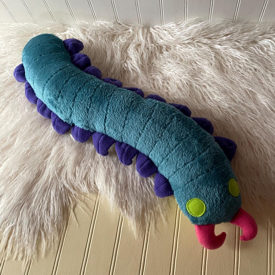 Short Haired Centipede Plush, Centipede Toy, Plush Bug, Plush Insect ...