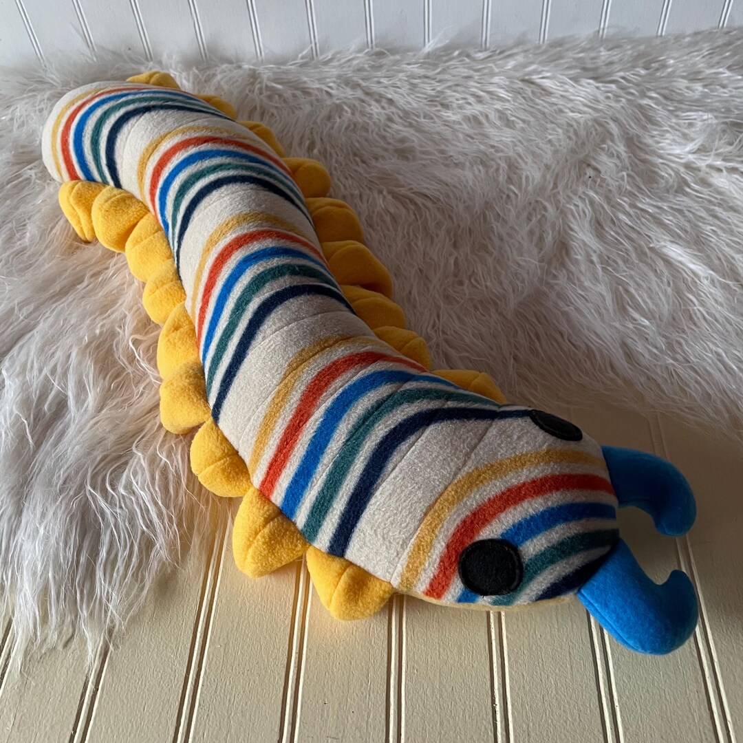 Retro Rainbow Centipede Plush, Centipede Toy, Plush Bug, Plush Insect ...