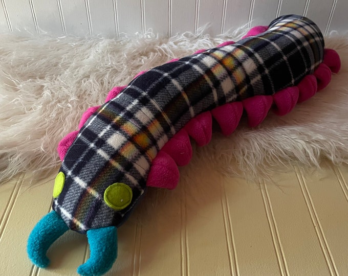 Plaid Prism Centipede Plush, Centipede Toy, Plush Bug, Plush Insect ...