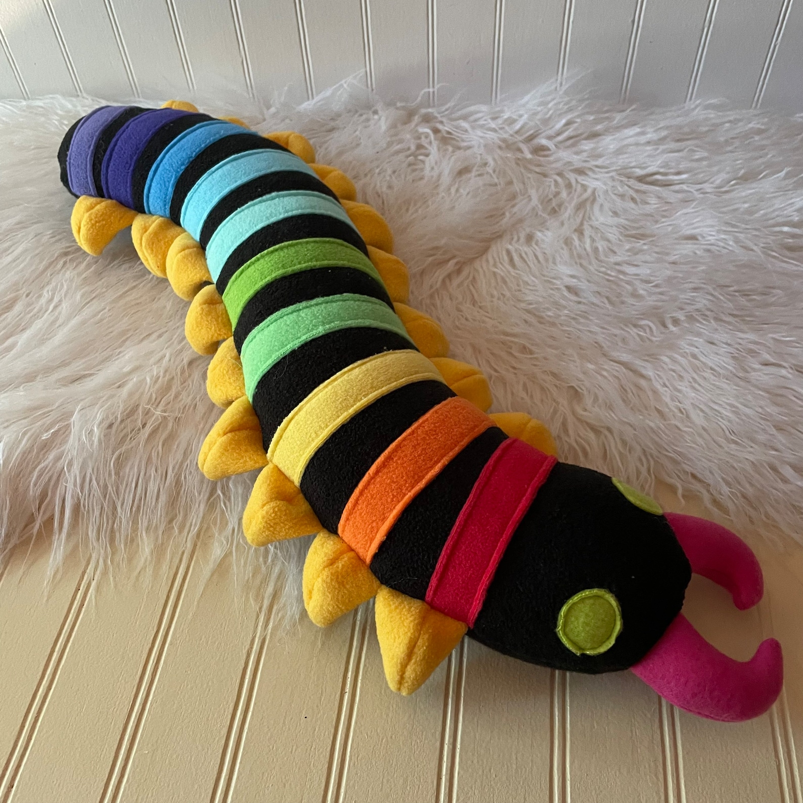 Rainbow Centipede Plush Centipede Toy Plush Bug Plush - Etsy