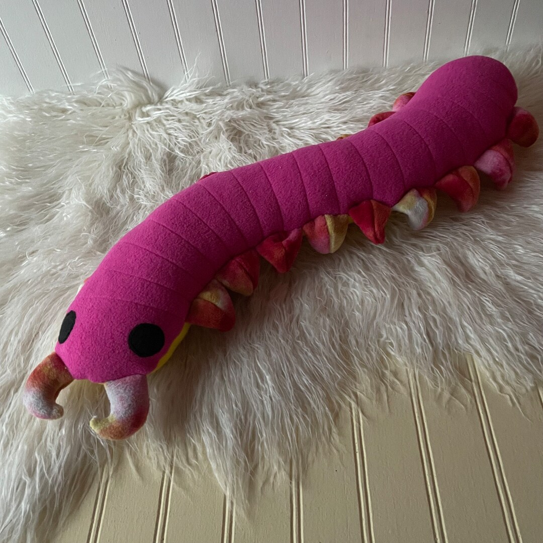 Pink Ember Centipede Plush, Centipede Toy, Plush Bug, Plush Insect ...