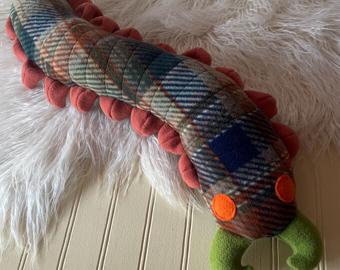 Woodland Plaid Centipede Plush, Centipede Toy, Plush Bug, Plush Insect ...