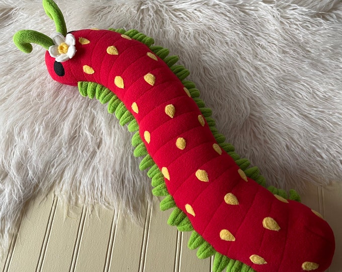 Strawberry Millipede Plush, Millipede Toy, Plush Bug, Plush Insect - Etsy