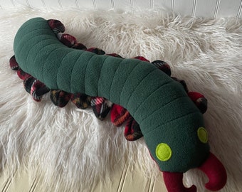 Stripey Centipede Plush, Centipede Toy, Plush Bug, Plush Insect ...