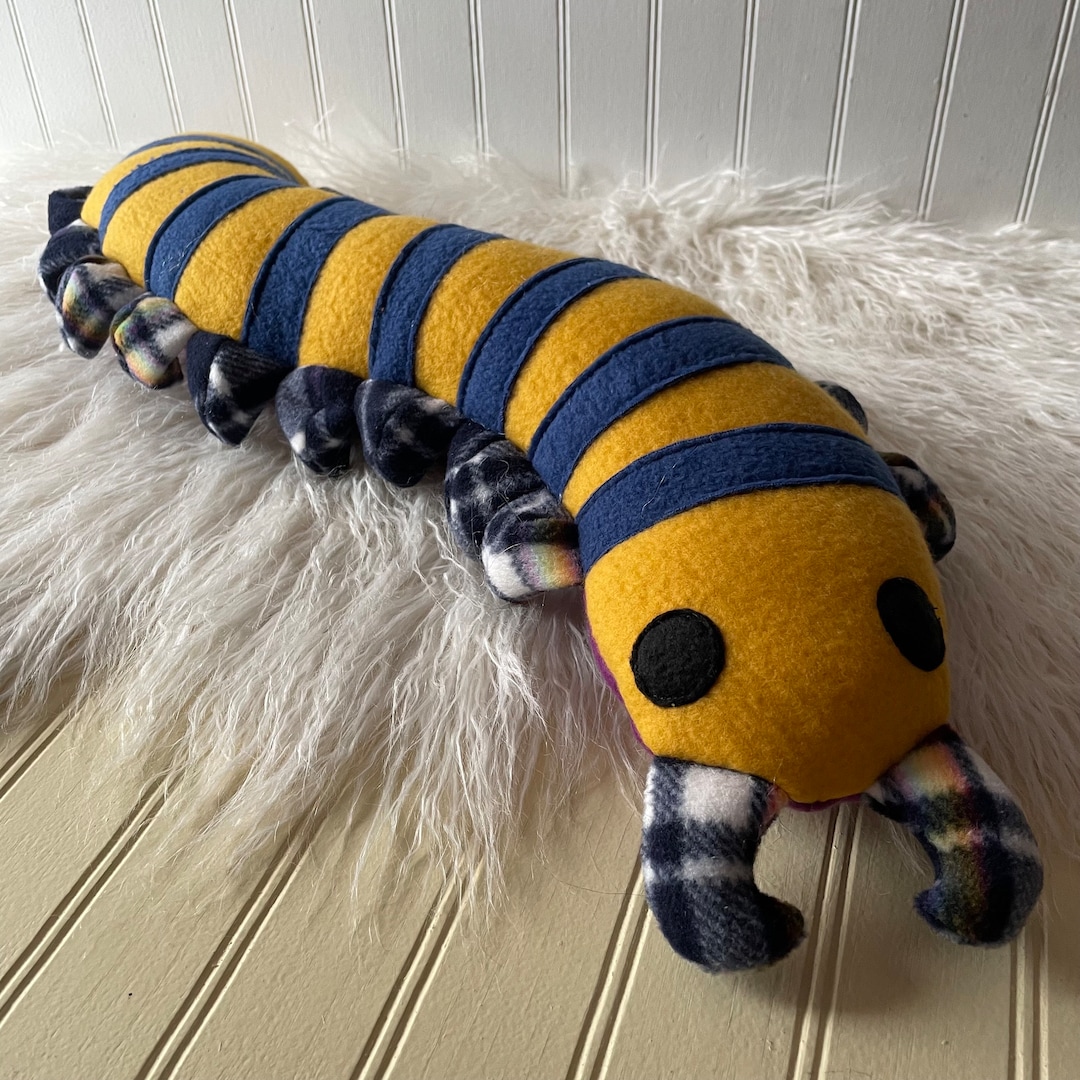 Autumn Stripes Centipede Plush, Centipede Toy, Plush Bug, Plush Insect ...