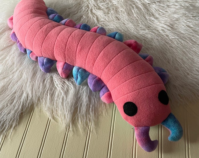Peach Ice Centipede Plush, Centipede Toy, Plush Bug, Plush Insect ...