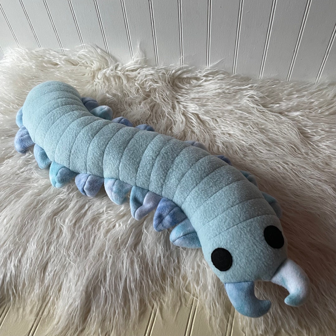 Blue Ice Centipede Plush, Centipede Toy, Plush Bug, Plush Insect ...