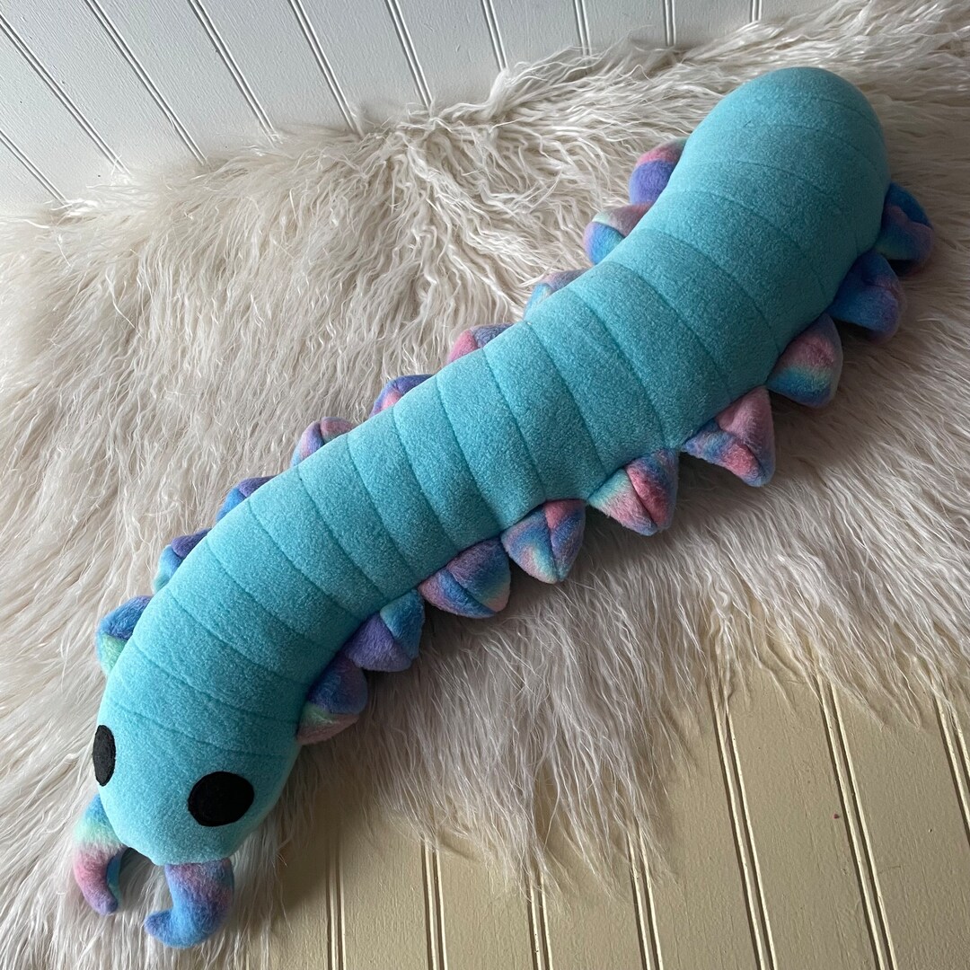 Blue Ice Centipede Plush, Centipede Toy, Plush Bug, Plush Insect ...