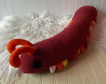 Giant Rainbow Millipede Plush, Millipede Toy, Plush Bug, Plush Insect ...