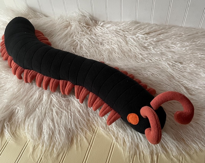 African Millipede Plush, Millipede Toy, Plush Bug, Plush Insect - Etsy