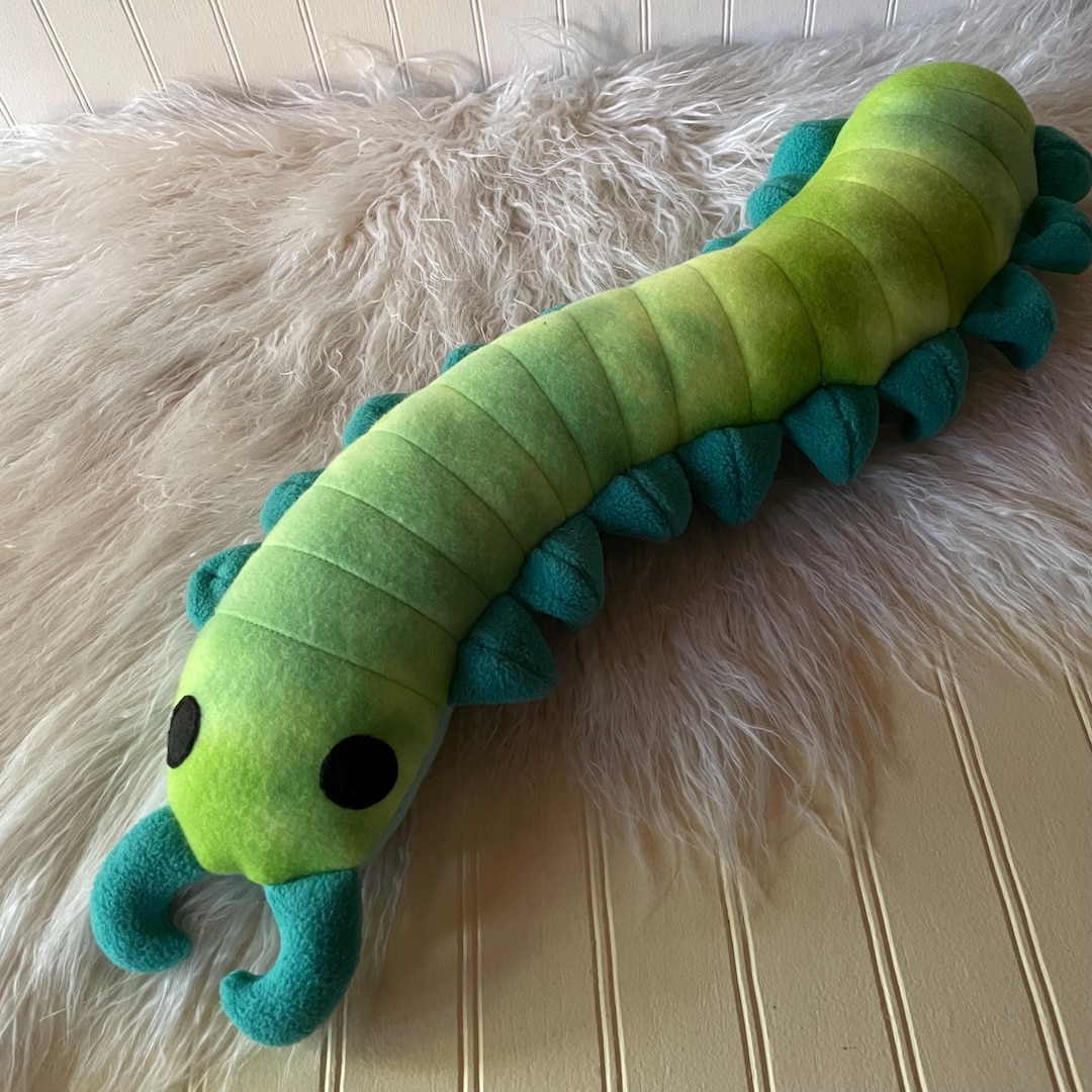 Spring Green Centipede Plush, Centipede Toy, Plush Bug, Plush Insect ...