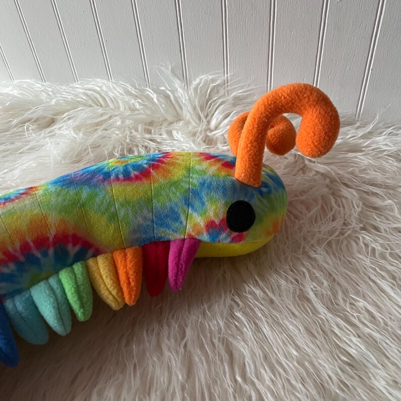 Rainbow Millipede Plush, Millipede Toy, Plush Bug, Plush Insect - Etsy