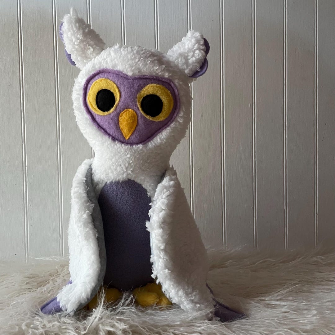 Snowy Owl, Plush Owl, Toy Owl, Owl Doll - Etsy