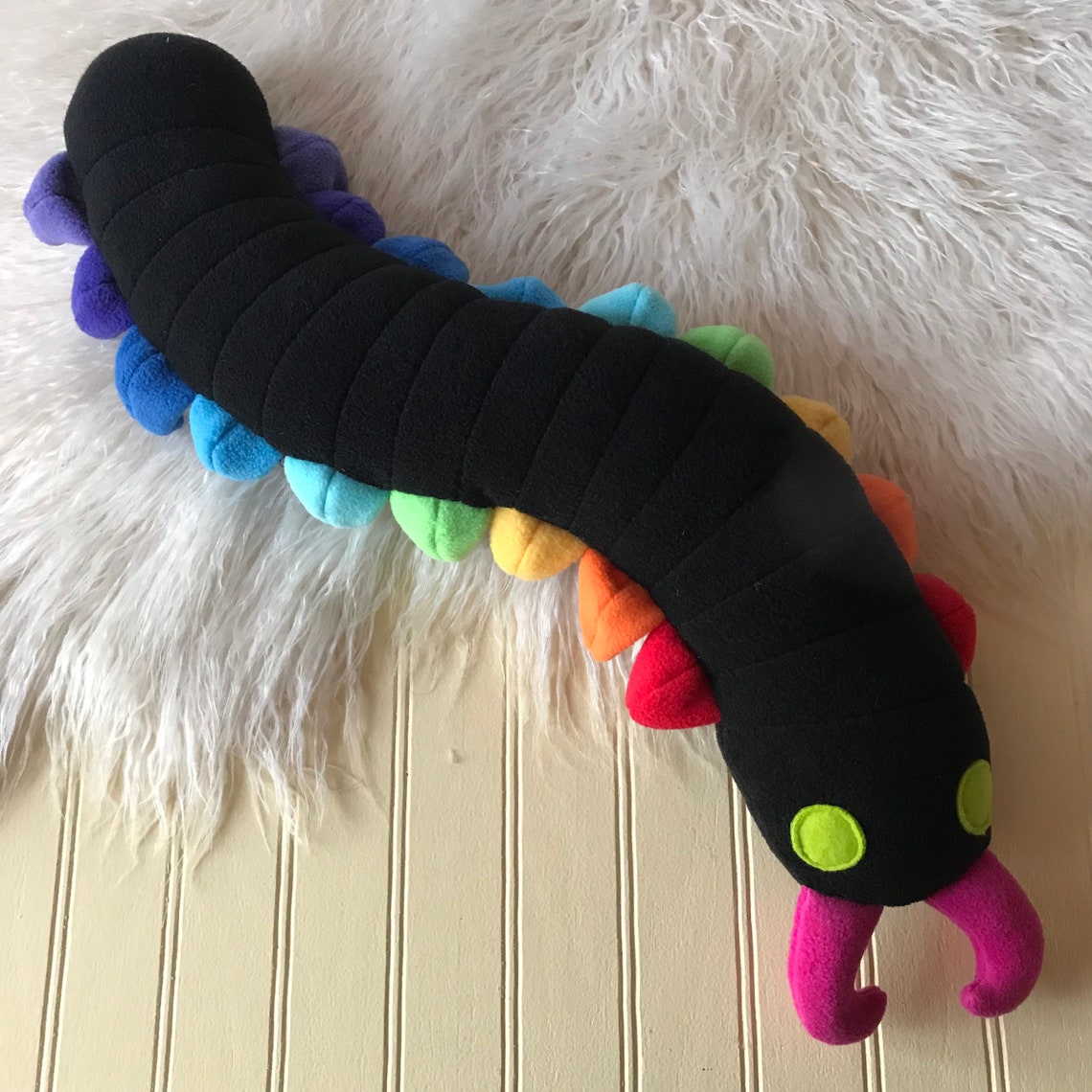 Rainbow Centipede Plush Centipede Toy Plush Bug Plush - Etsy