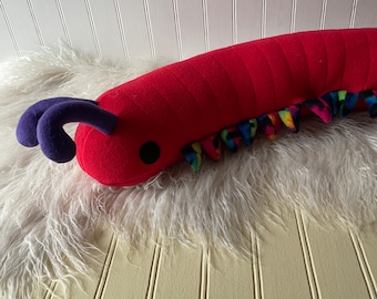 Sunrise Millipede Plush, Millipede Toy, Plush Bug, Plush Insect - Etsy