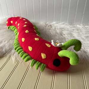 Strawberry Mini-millipede Plush, Millipede Toy, Plush Bug, Plush Insect ...