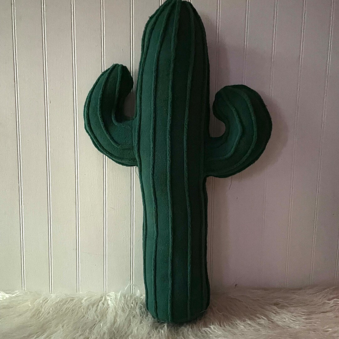 Hunter Green Cactus Pillow, Saguaro, Plush Cactus - Etsy