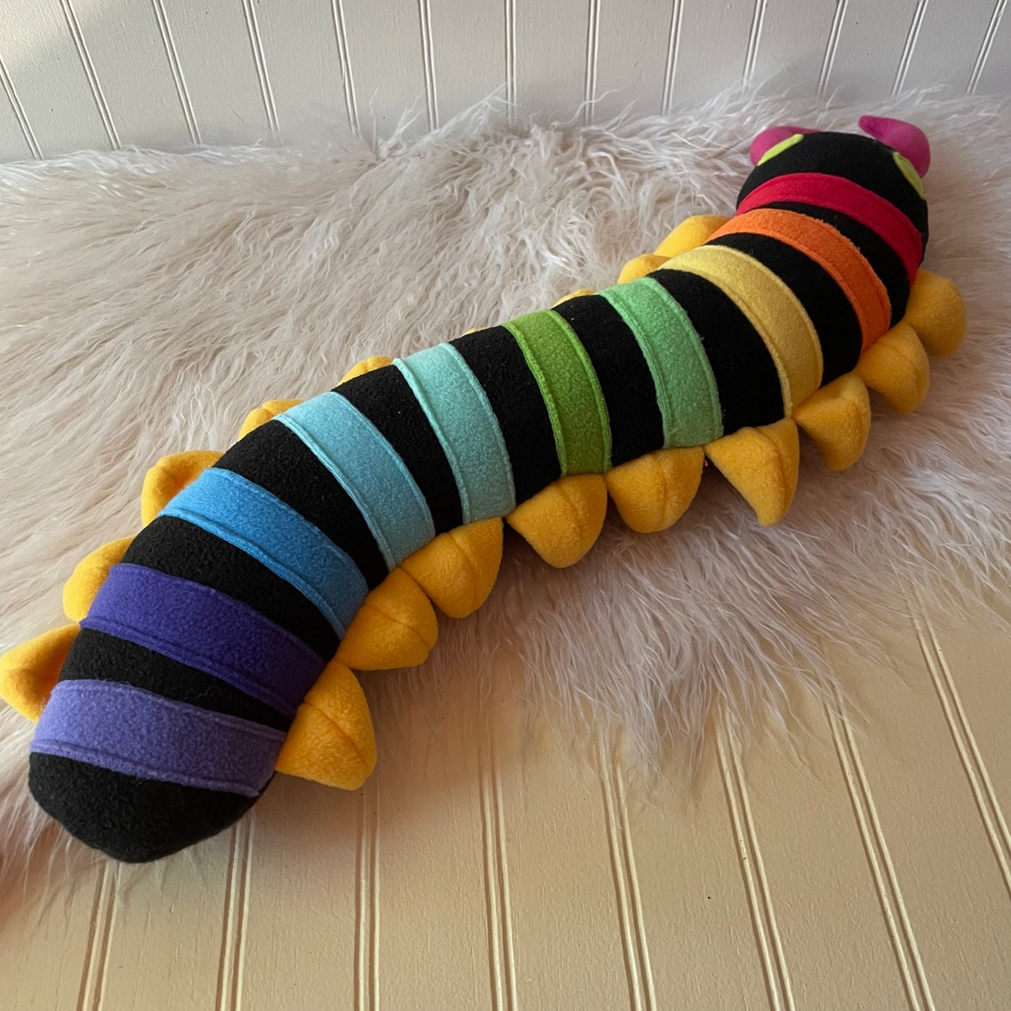 Rainbow Centipede Plush Centipede Toy Plush Bug Plush - Etsy
