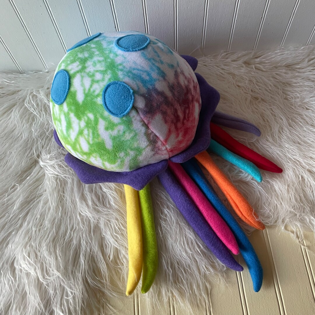 Rainbow Splash Moon Jelly Plush, Jellyfish Plush - Etsy